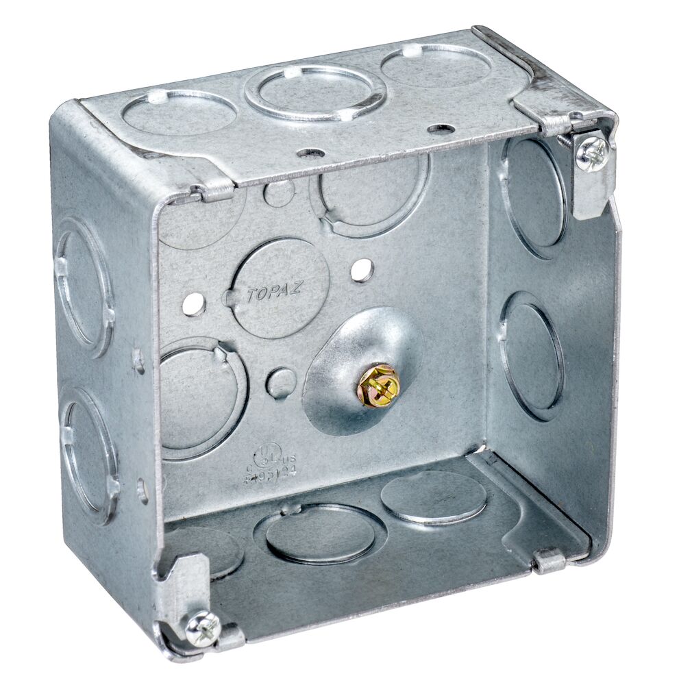 4" Square Welded Deep Boxes 1/2" & 3/4" KO - RGV Electrical Supply